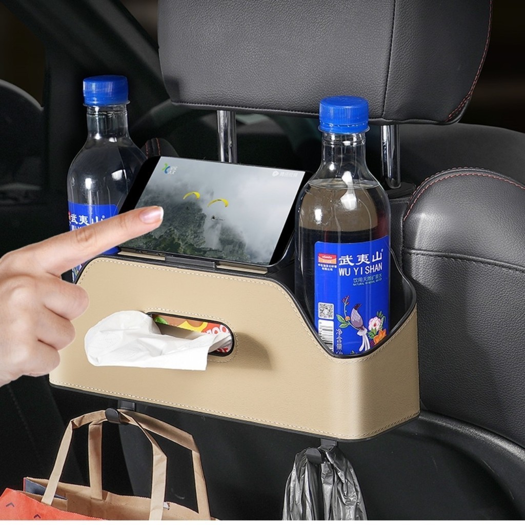 Multi functional car tissue box, suitable for all models, suspension ...