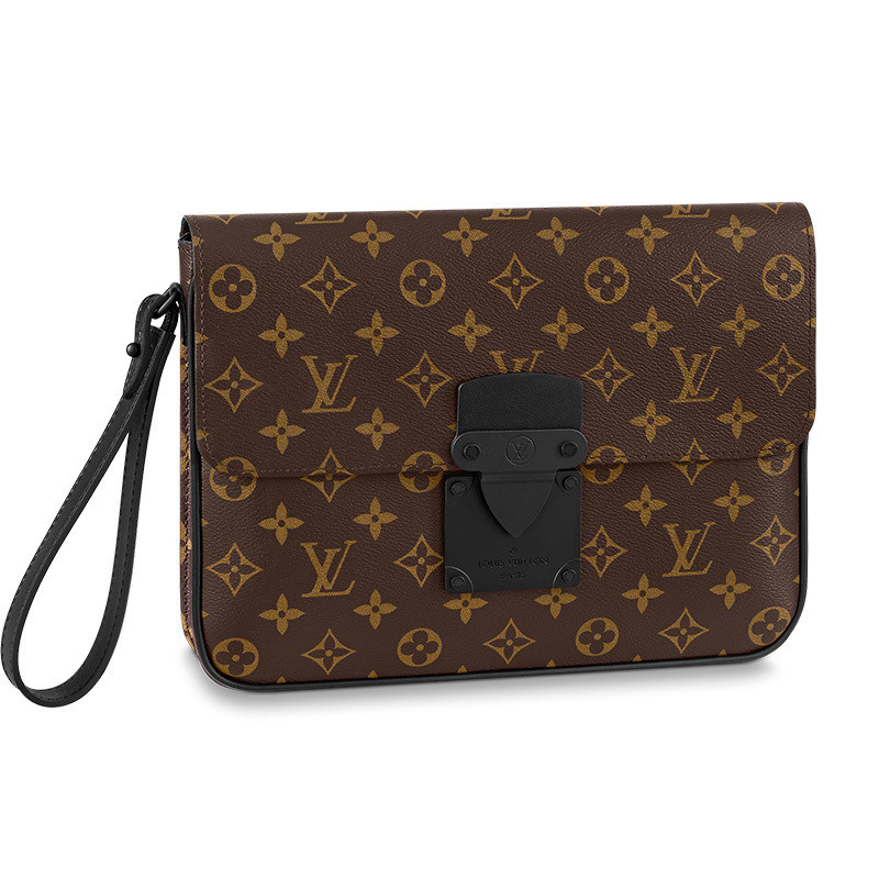 LV Men's Bag S LOCK 4A Prestige Handheld Bag M80560 M80774 | Shopee ...