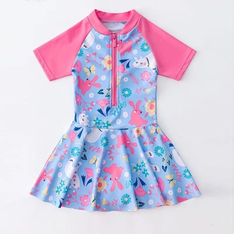 Girl's Swimsuit Children's Swimsuit Baby Girl Western Style Dress ...
