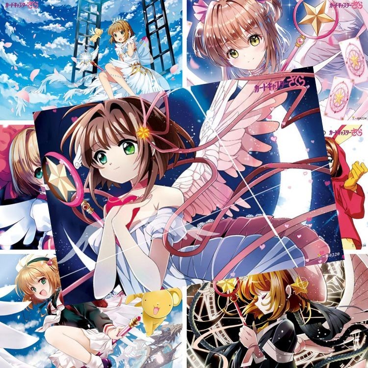 Magic Card Girl Sakura Poster Cardcaptor Sakura Sakura Kinomoto Two ...