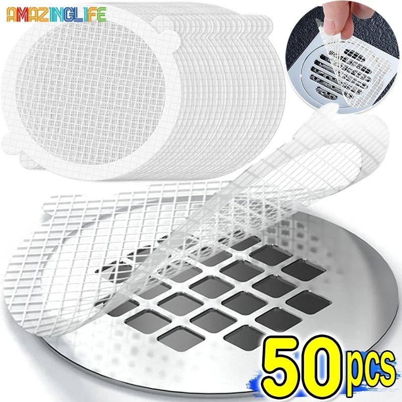 50-25Pcs Multi-purpose Anti-insect Anti-clogging Hair Catcher Nets ...