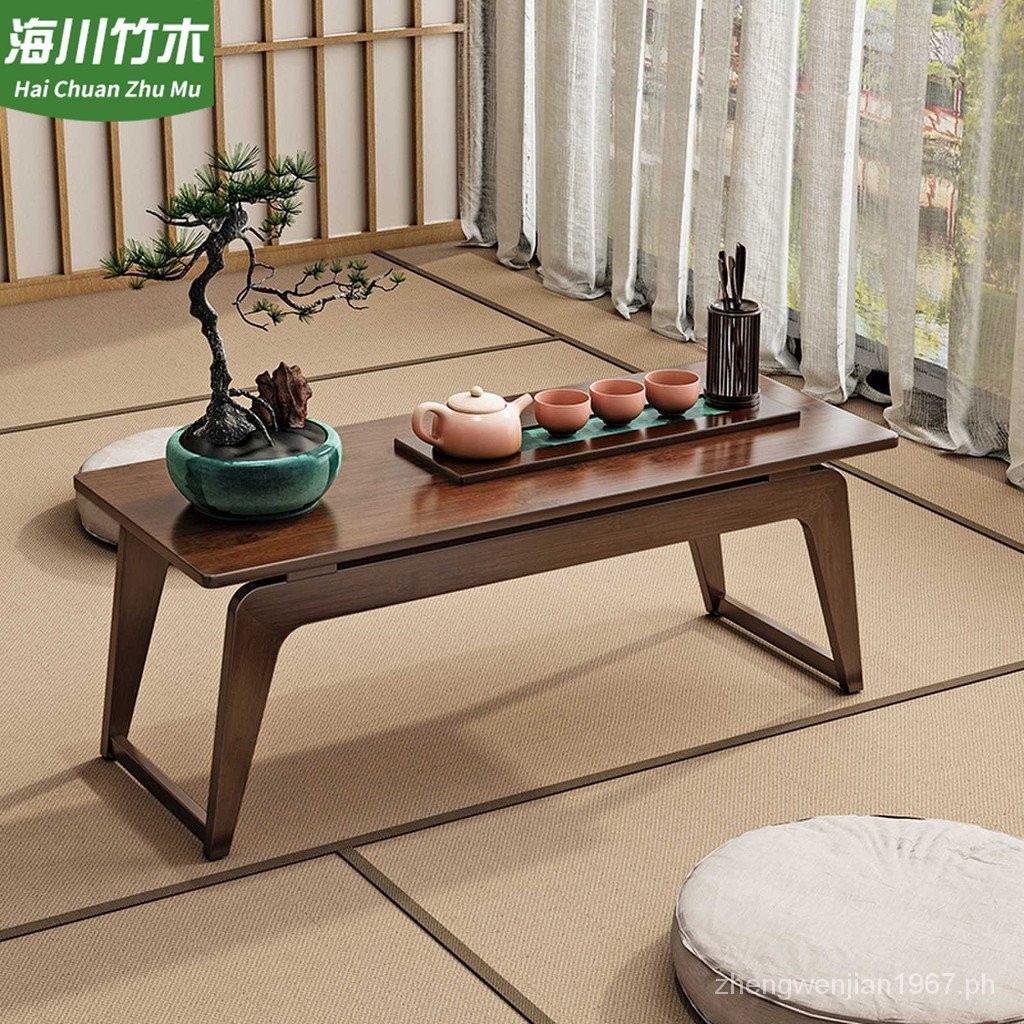 Japanese Style Small Apartment Solid Wood Tea Table Living Room Home ...