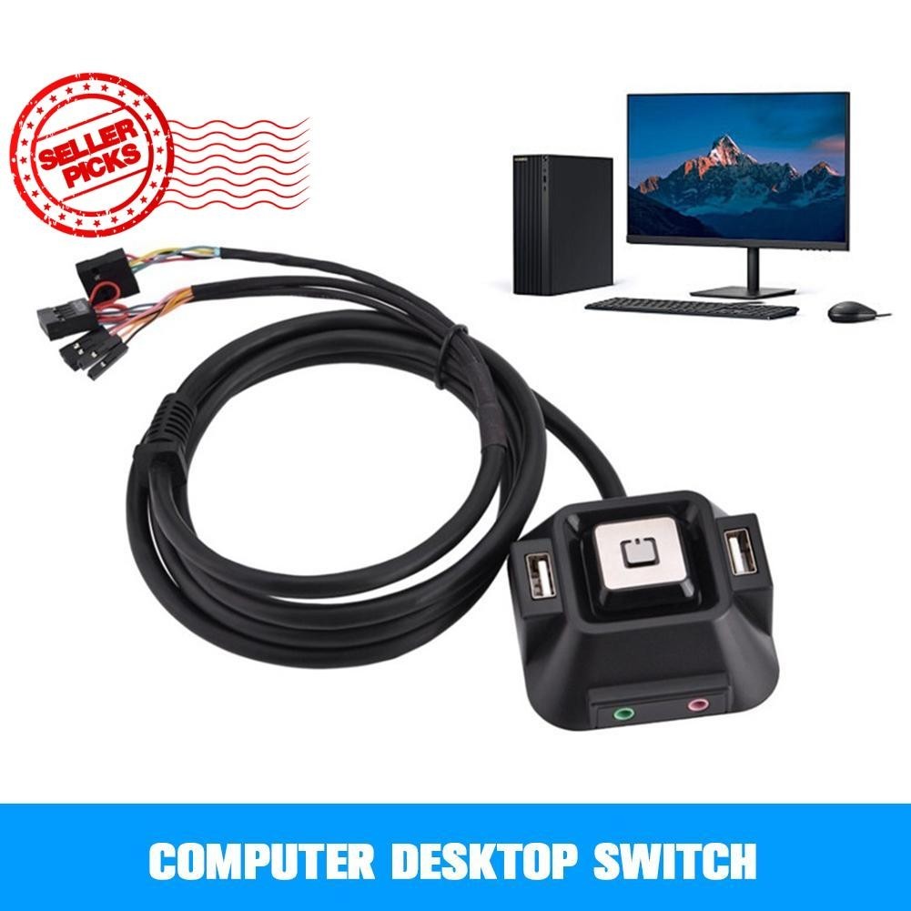 Dual Usb And Audiomic Desktop Power Switch For External Control Of ...