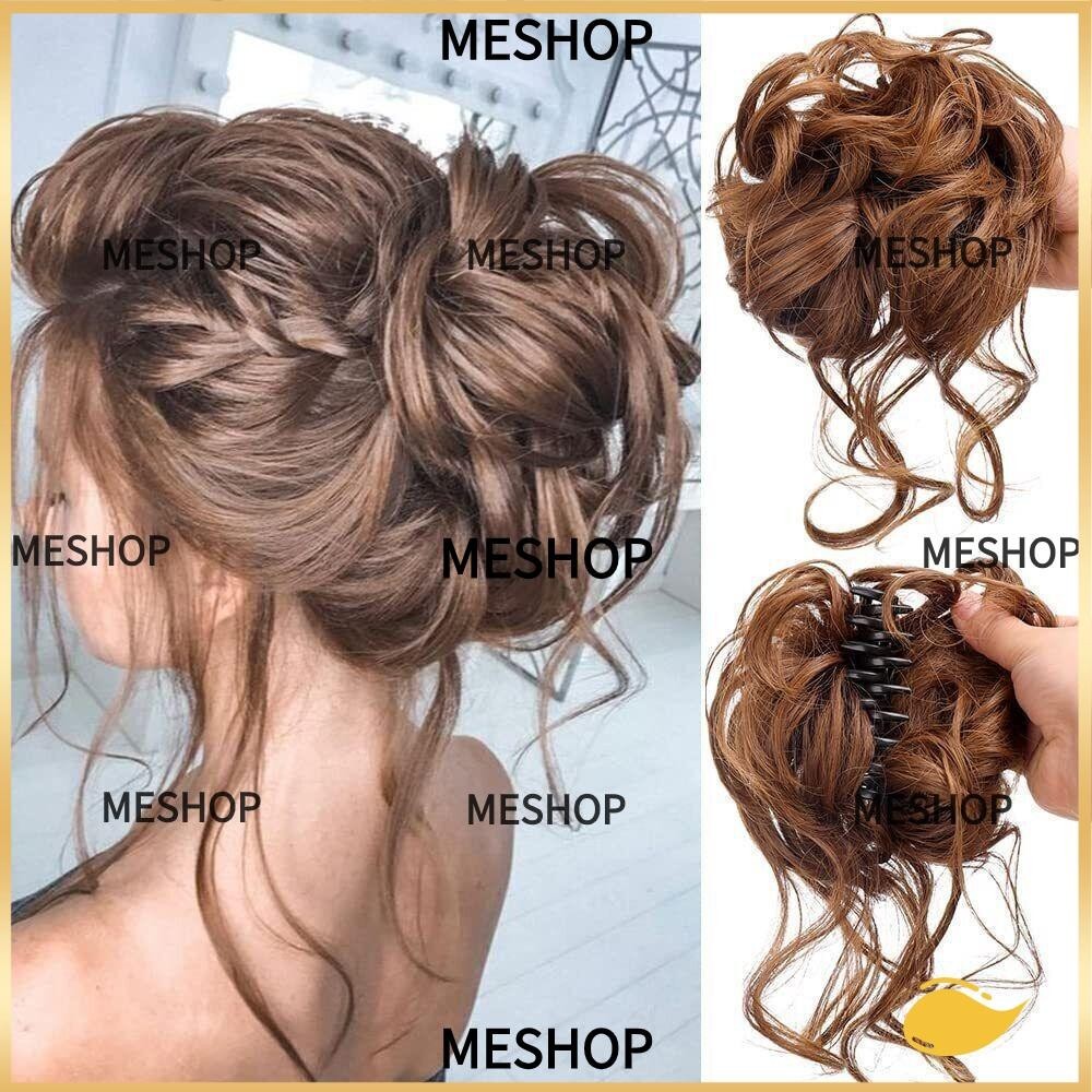 ME Messy Bun Hair Piece, Clip on Natural Look Extension Hair Claw ...