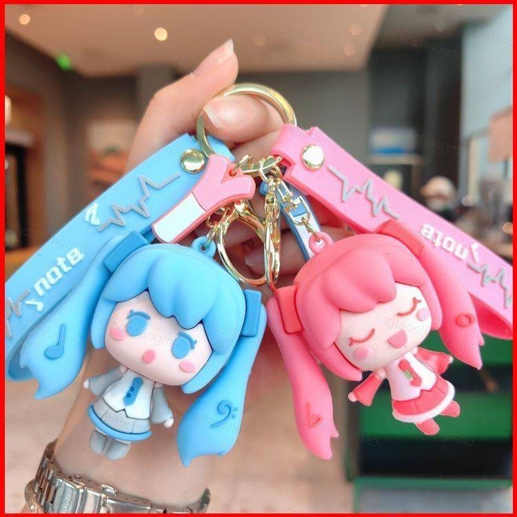 YTS Hatsune Miku Cartoon Animation Keychain Cute Girl Student Bag ...
