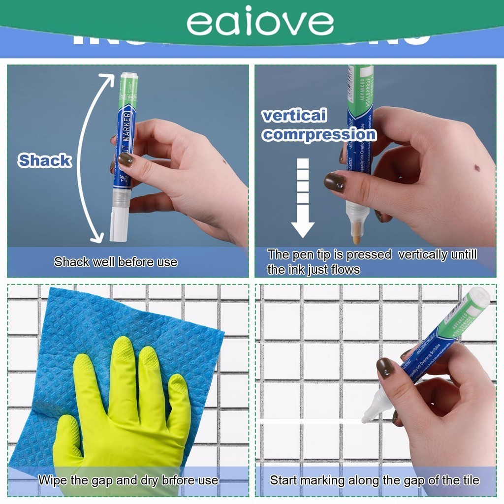 1/2/3 8pcs/set Improve Look Of Tile Powerful Tile Seam Marker Easy And ...
