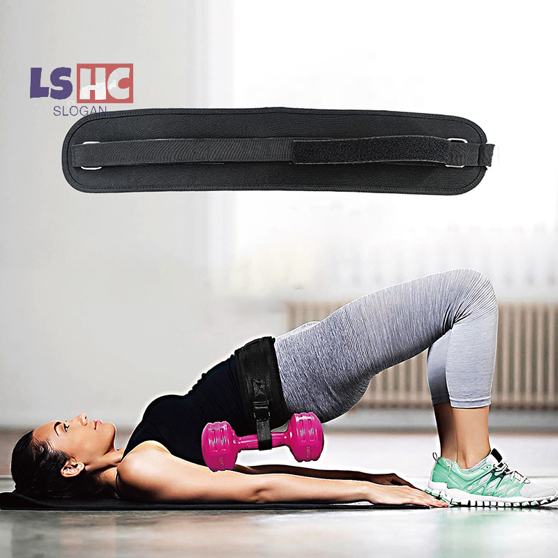 [LSHC] Hip Thrust Belt Glute Bridge Pad Workout With Dumbbells ...
