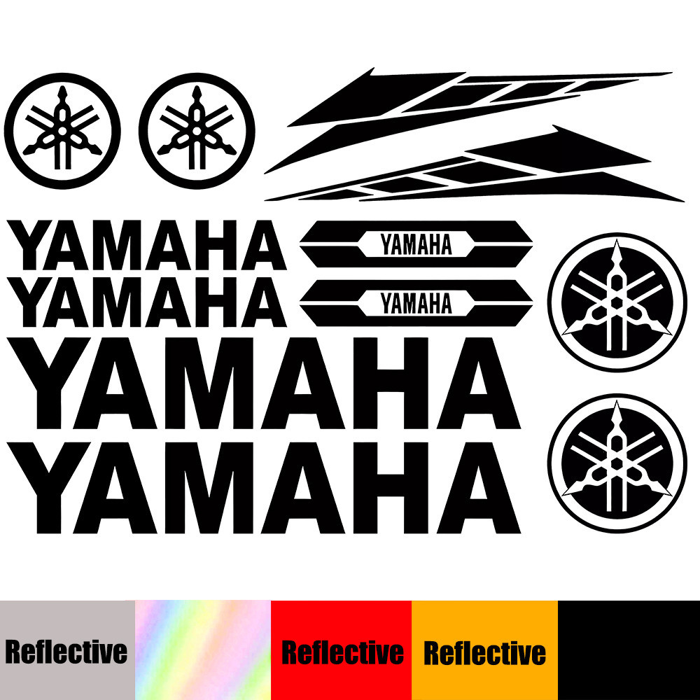 Motorcycle Electric Vehicle Stickers YAMAHA LOGO Stickers Unique Simple ...