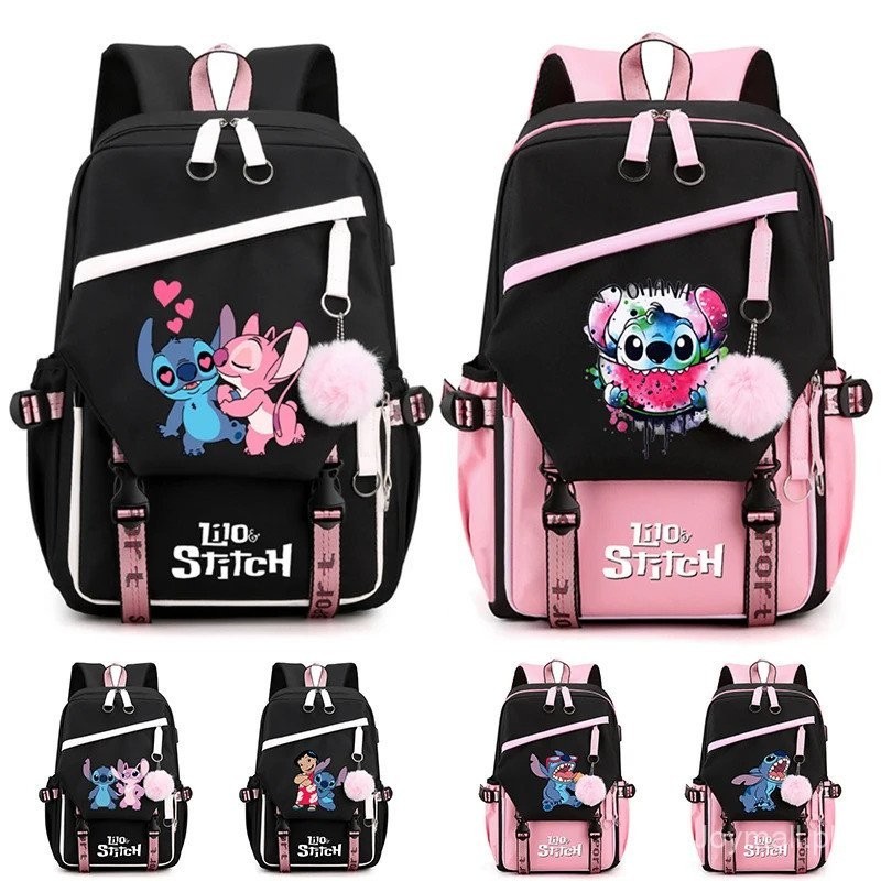 Lilo & Stitch Backpack Teenager Girl Boy Back To School Backpack ...