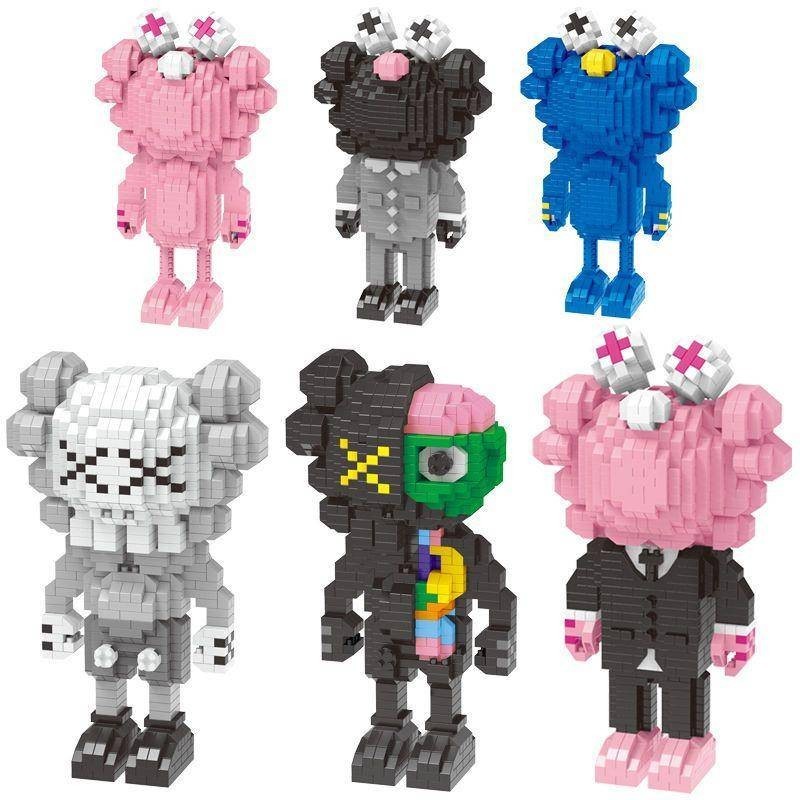 Kaws Sesame Street Street Wear Micro-Diamond Particle Building Blocks ...