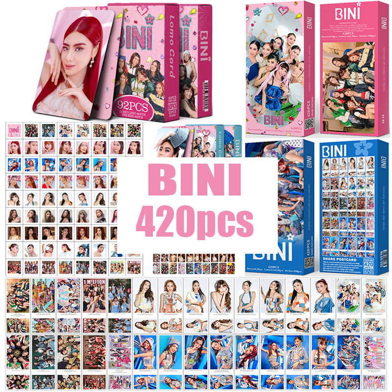 420 PCS/Box BINI Hot Lomo Card BINI Photocards Sheena Aiah Colet Maloi ...