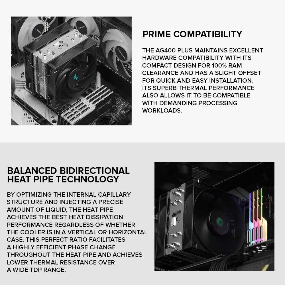 EasyPC | Deepcool Gammaxx AG400 PLUS and AG400 ARGB Digital Plus cpu ...