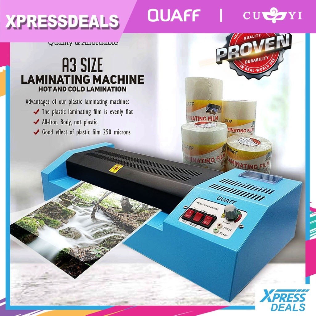 QUAFF A3 Laminator Machine HOT/COLD/REVERSE | Quaff Spare Parts Main ...