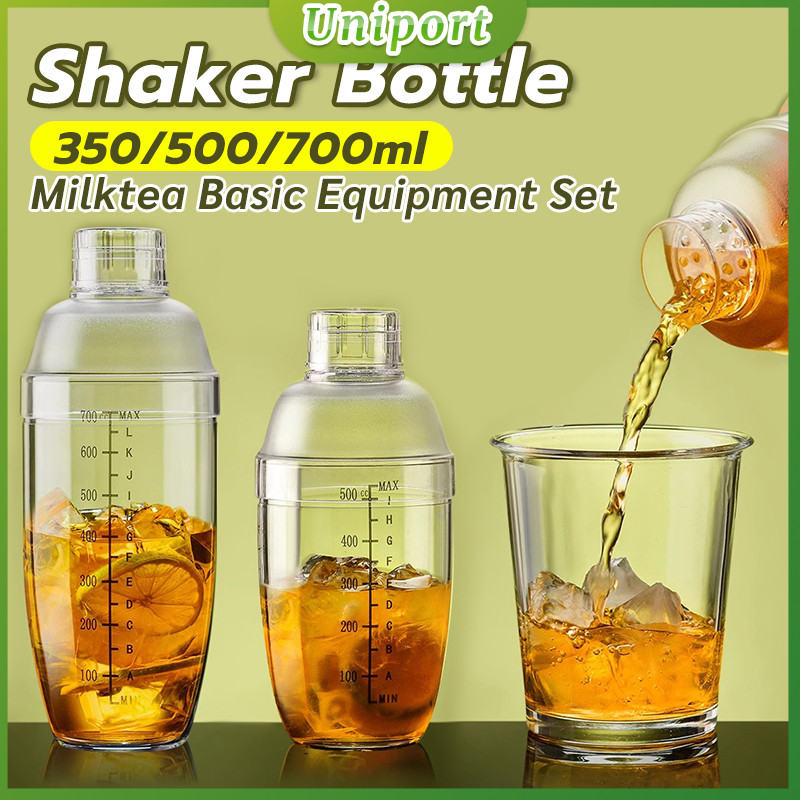 Shaker Bottle Shaker Cocktail Juice Blender Bar Supplies 350/500/700ml Milktea Basic Equipment ...
