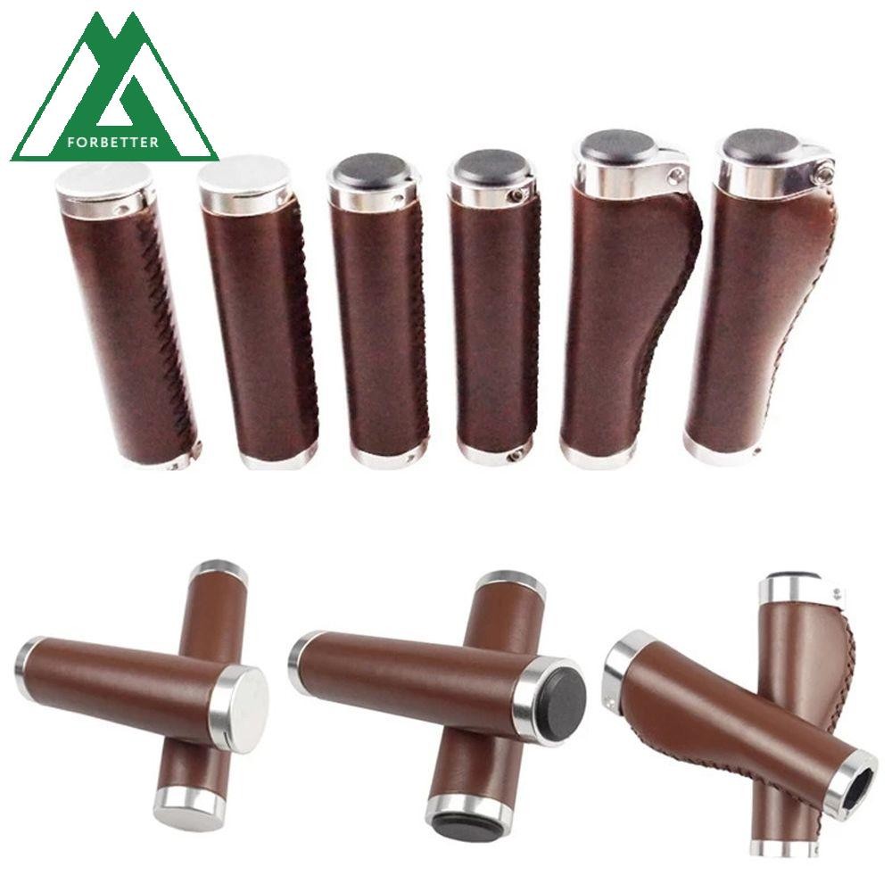 FORBETTER Vintage Bicycle Grips Brown Bicycle Parts Cycling Handlebar ...