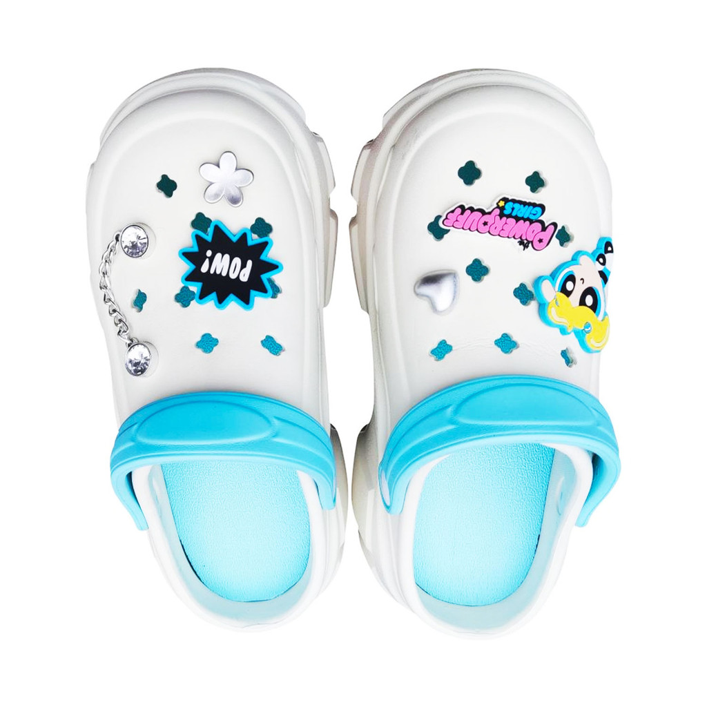 MINISO The Powerpuff Girls Collection Thick Sole Clogs (Blue, 35-36 ...