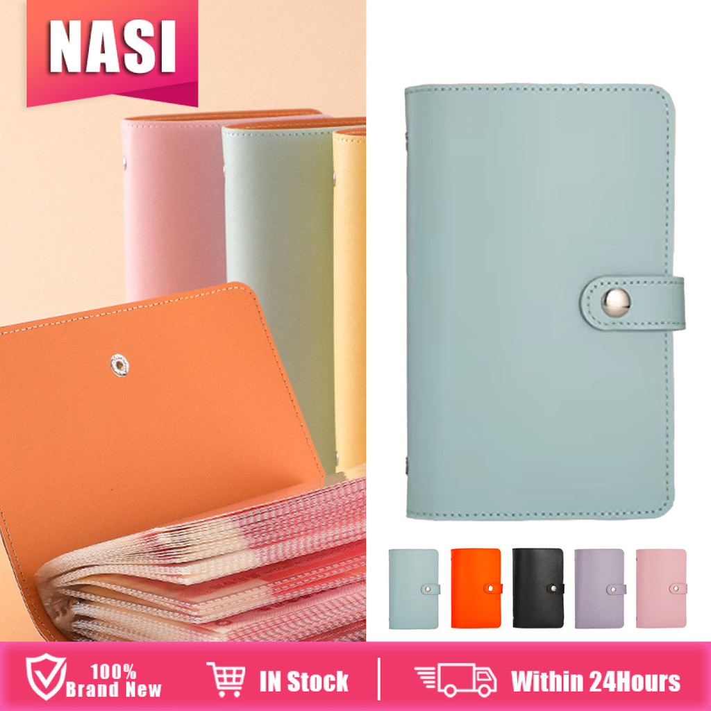 A6 PU Album Cash Book Thicker 50 Pages Reusable Envelope Money Saving ...