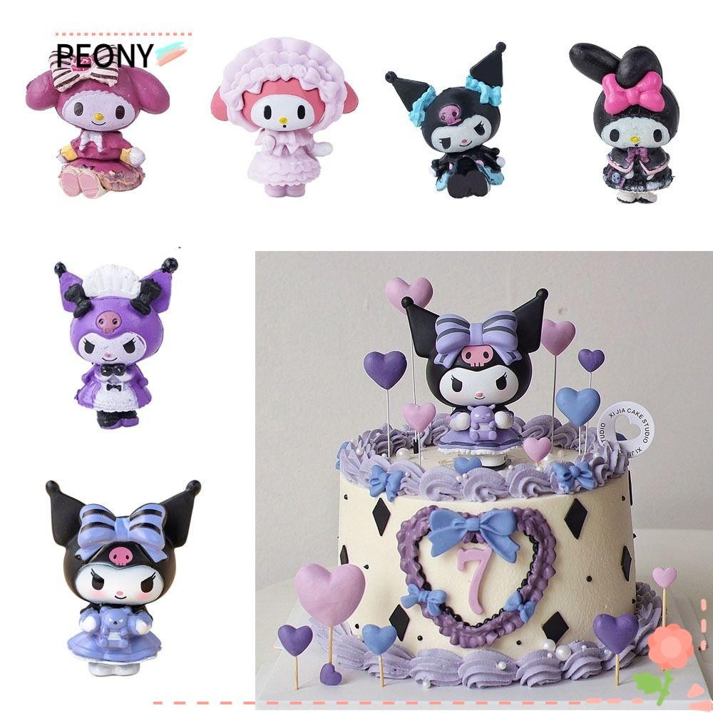 PEONY Anime Figure Cake Topper, Plastic Strawberry Bear Cinnamoroll ...