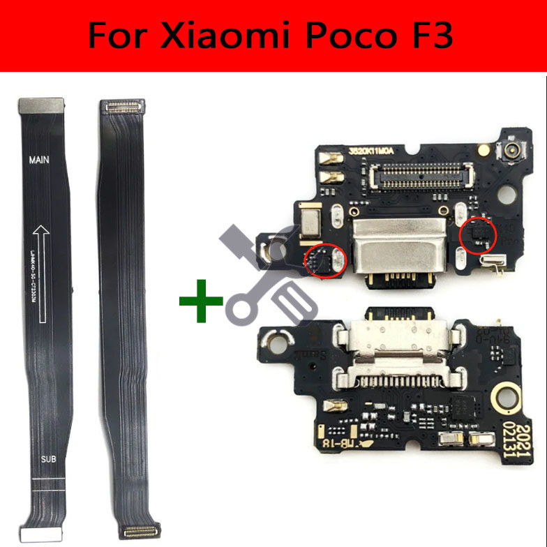 USB Power Charging Main Board Flex For Xiaomi Mi Poco F3 Charger Port ...