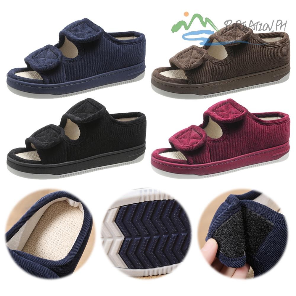 Diabetic Shoes Open Toe Walking Sandals Adjustable Elderly Sandals ...