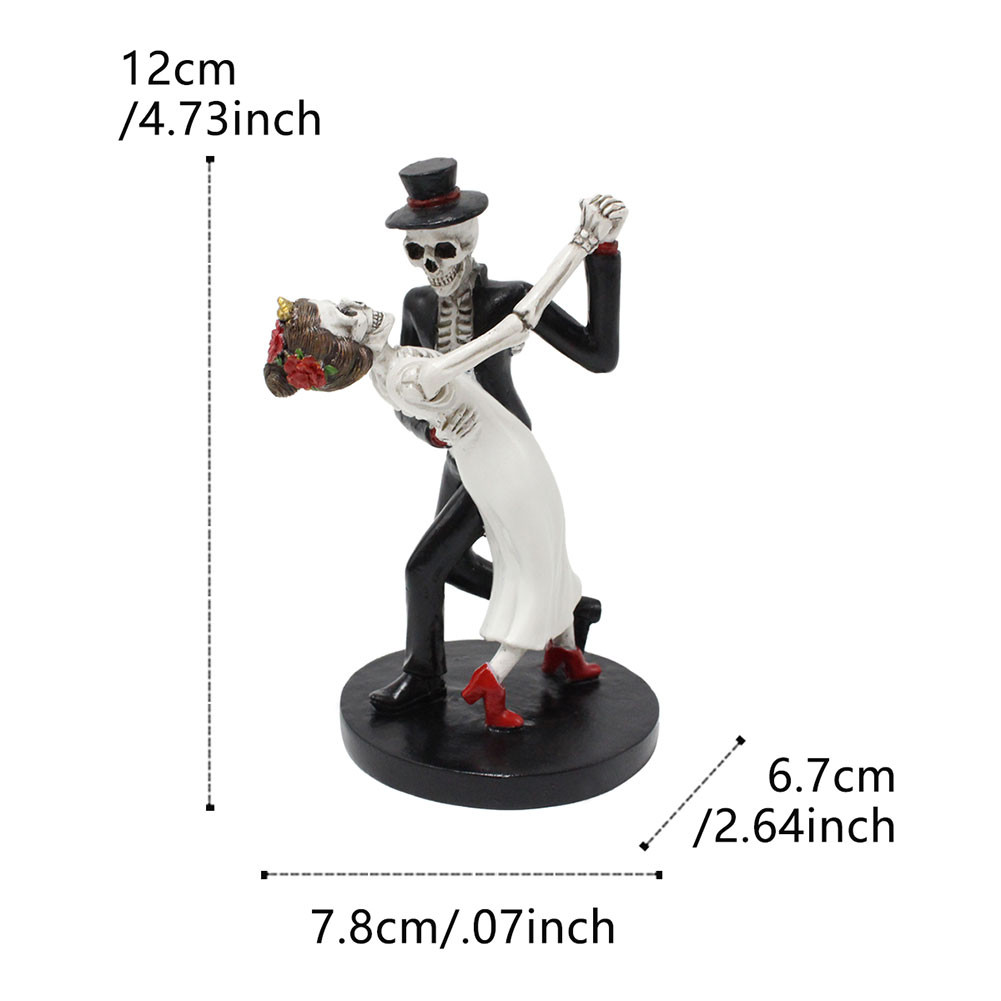 Couple Ghostly Figurine Horror Ghost Bride and Groom Statue Halloween ...