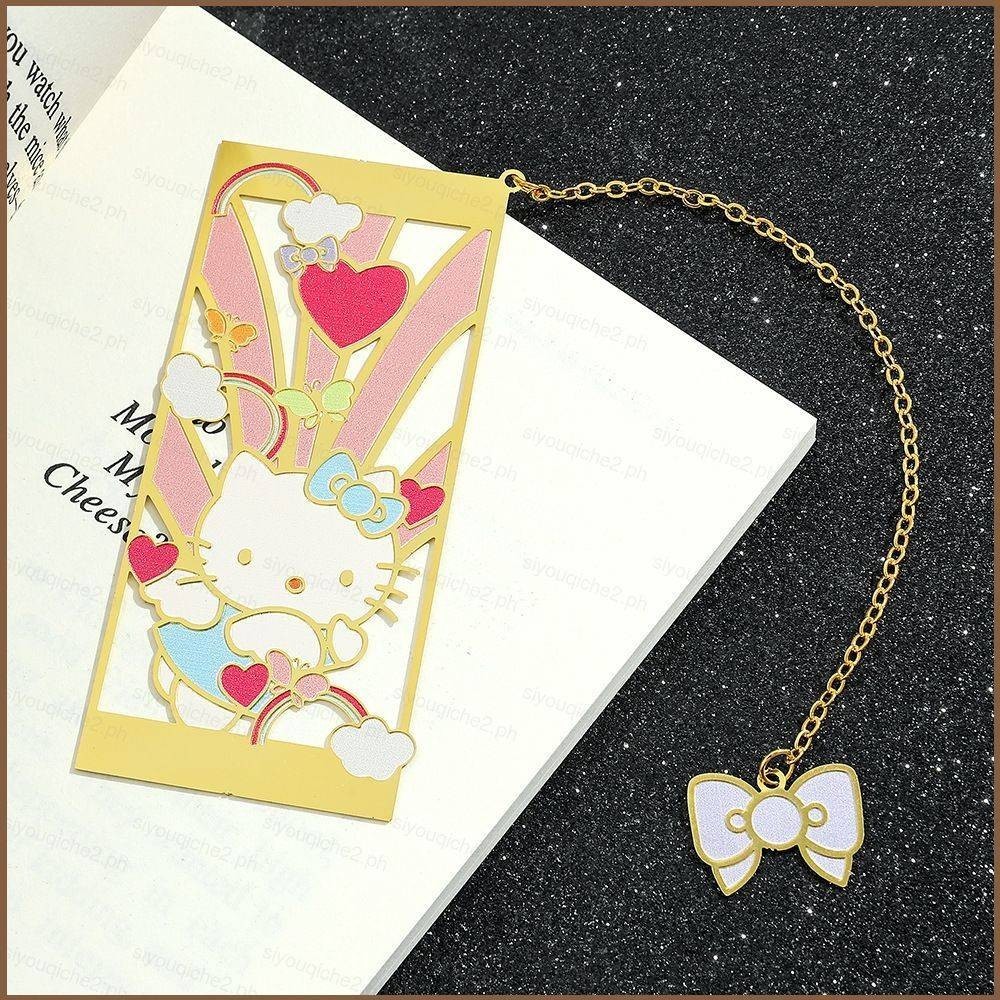 sy Sanrio Hello Kitty Kuromi Metal Skeleton Bookmark Gift For Girls ...