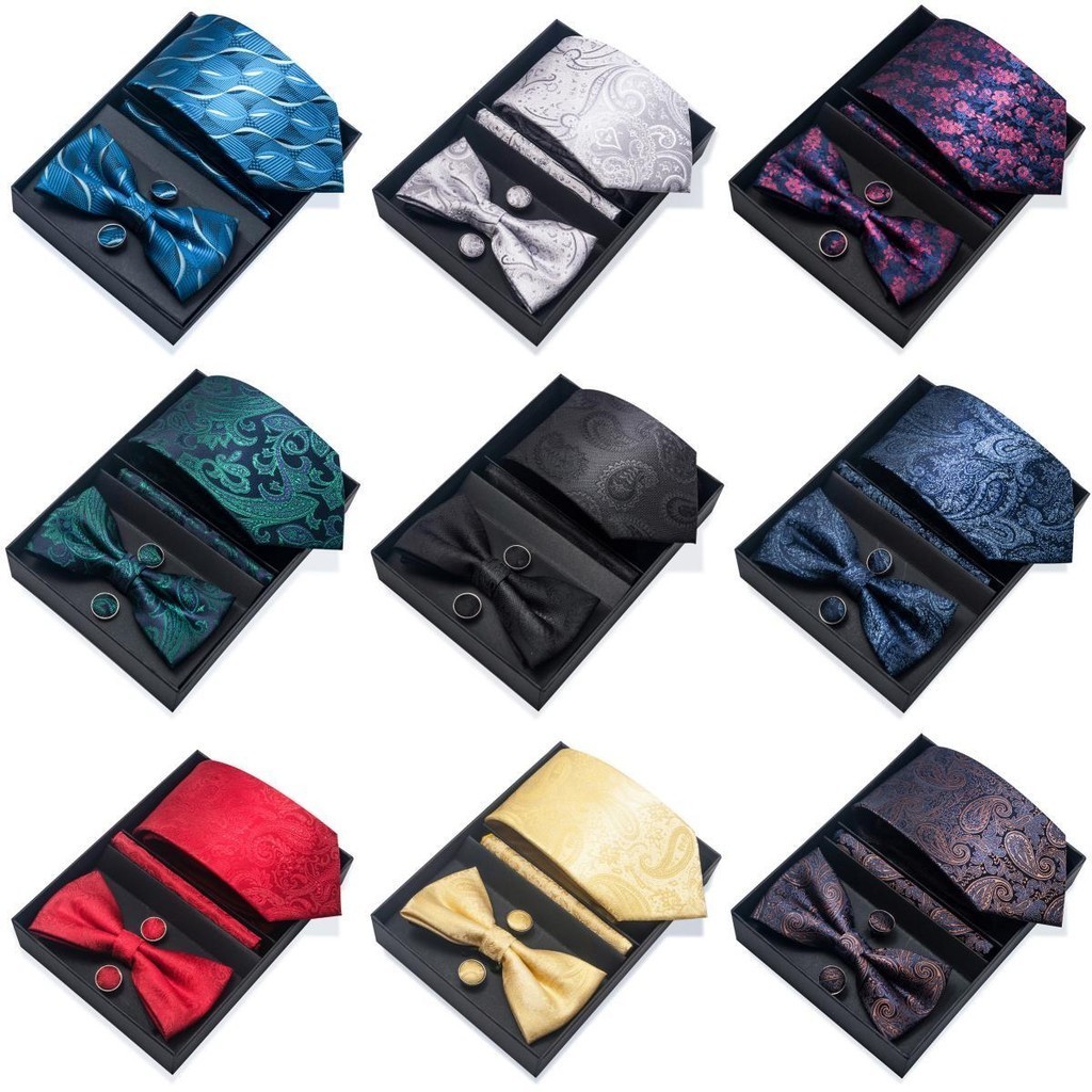 Multicolor Tie Gift Box Set Wedding Groomsmen Professional Business ...