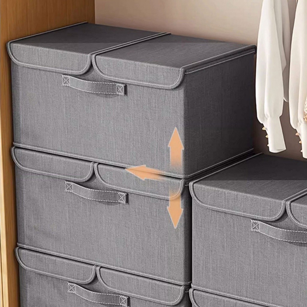 Extra Large Storage Box Organizer Multifunction Folded Wardrobe Laundry ...