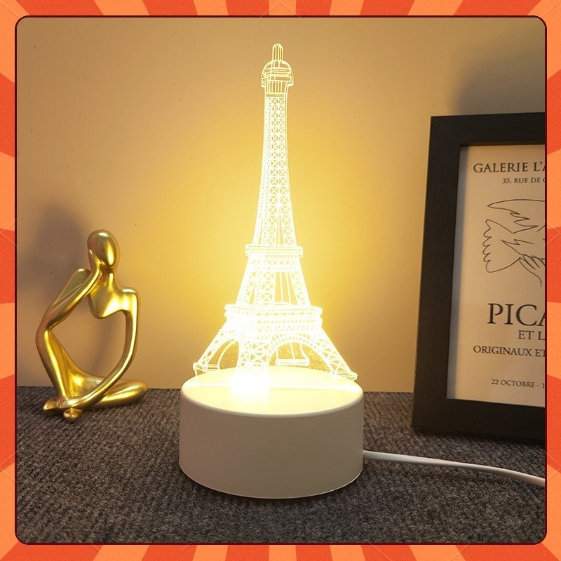 3D Night Lamp Usb Night Light Bedroom Design Fairy Light Decor Lights ...