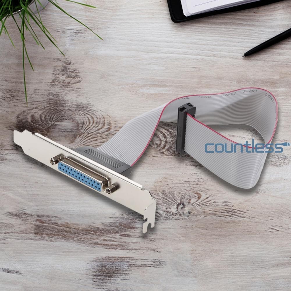 Motherboard DB25 1 Port Serial Parallel PCI Slot Header Cable Bracket ...