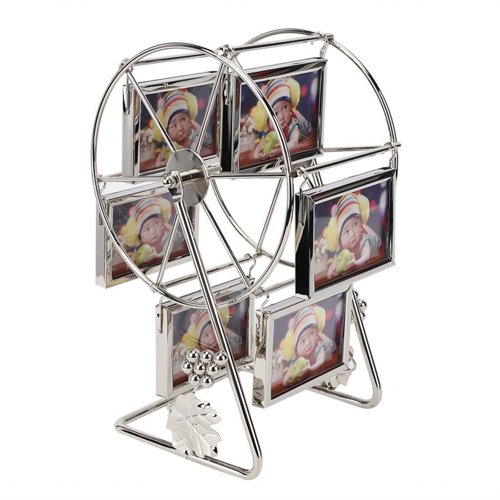 Onebuycart Vintage Family Photo Frame Retro DIY Ferris Wheel Rotating ...