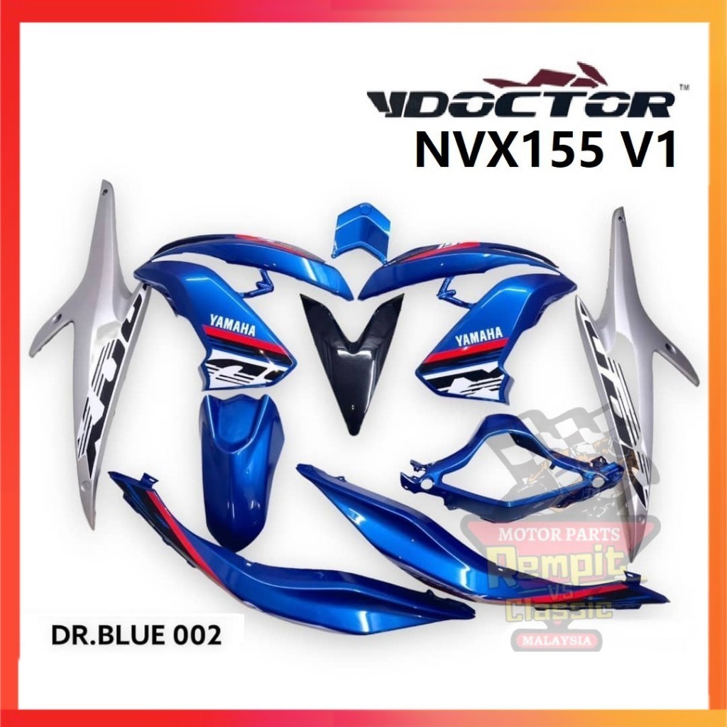 NVX155 V1 NVX V1 BODY COVER SET Aerox SIAP TANAM COVERSET TANAM OEM ...