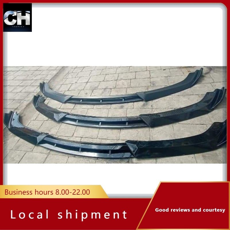 4pcs Bumper Lip Front Double Blade UNIVERSAL NEW VERSION Spoiler Chin ...