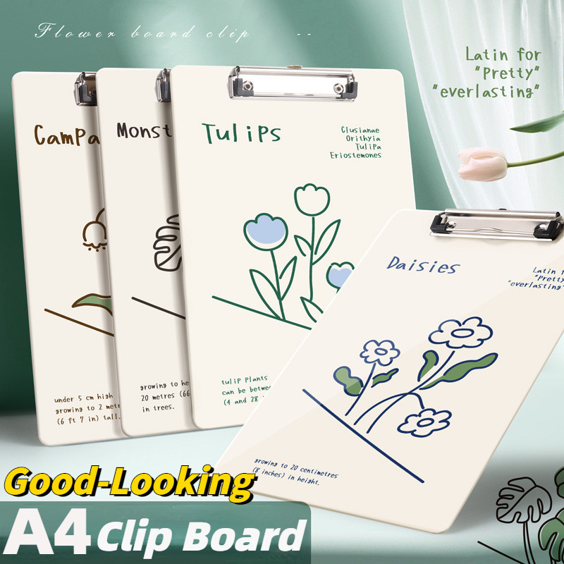 A4 Clip Board Hard Board Clip Pad File Paper Folder Writing Pad ...
