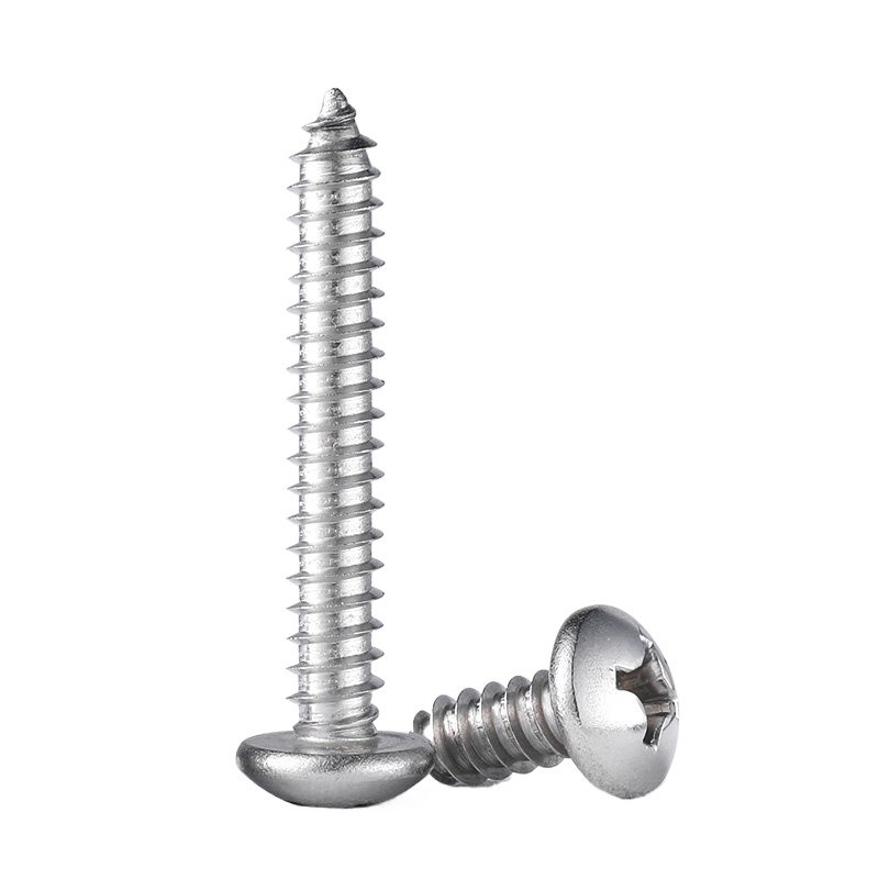 316 Stainless Steel Phillips Round Head Self-Tapping Screw M3/M3.5 M4 ...
