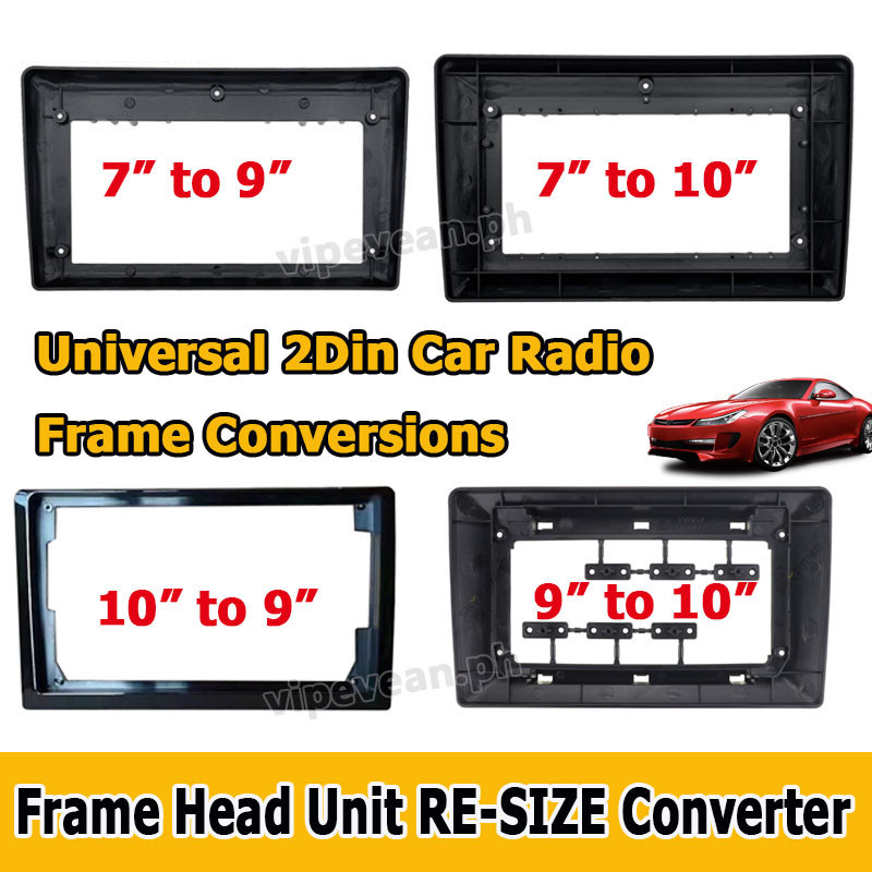 7'' To 9'' /10" Conversion Frame 10inch To 9inch Car Radio Fascia ...