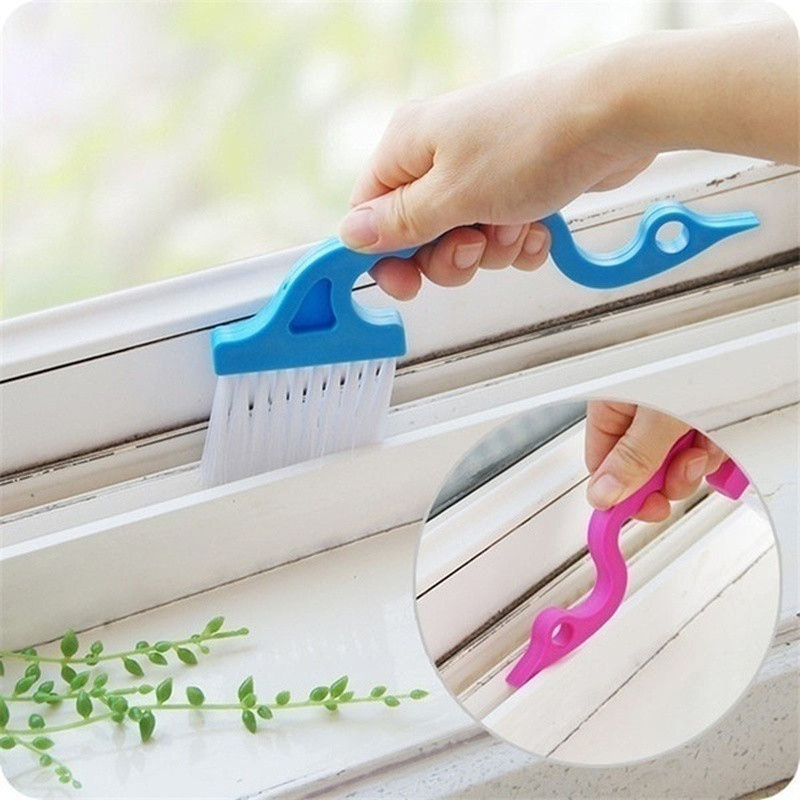 Swan Shape Window Groove Cleaning Brush Scraper Brush Sill Crevice Cleaner Household Cleaning ...