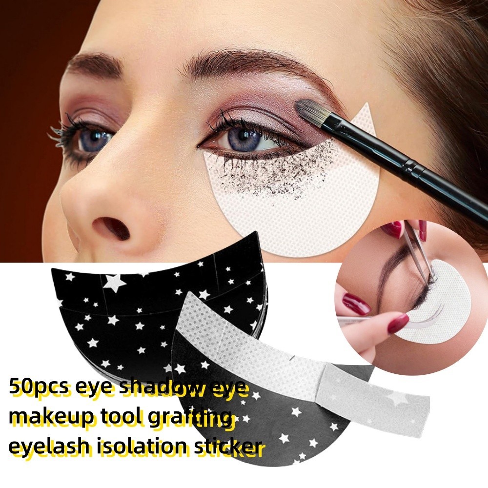 50pcs Eyeshadow Shields Disposable Pads Lint Free Patch Extension ...