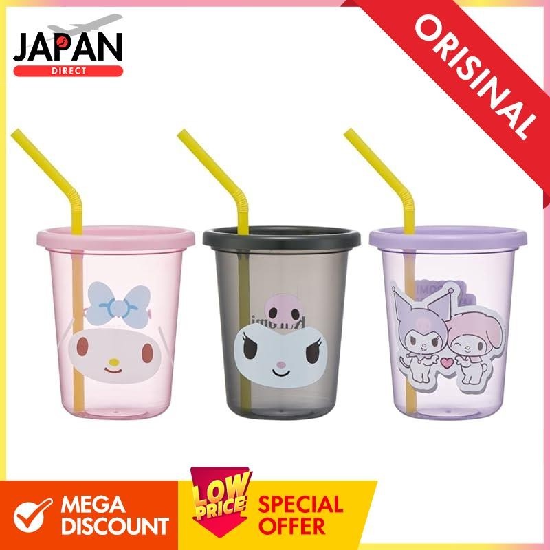 Skater Tumbler w/Straw 3 pcs 320ml My Melody Kuromi Sanrio Made in Japan SIH3ST-A | Shopee ...
