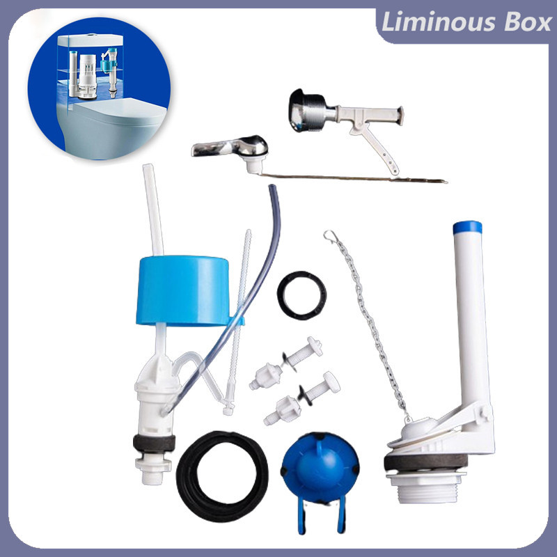 Toilet Flush Tank Fittings Set Lever Type Toilet Cistern Fittings Push ...