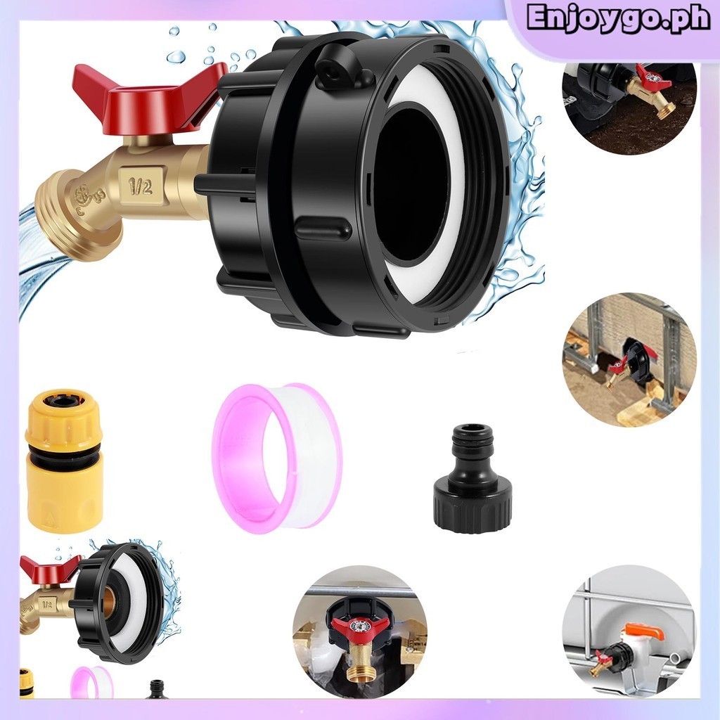 IBC Tote Water Tank Adapter Lead Free Brass 275-330 Gallon IBC Tank ...