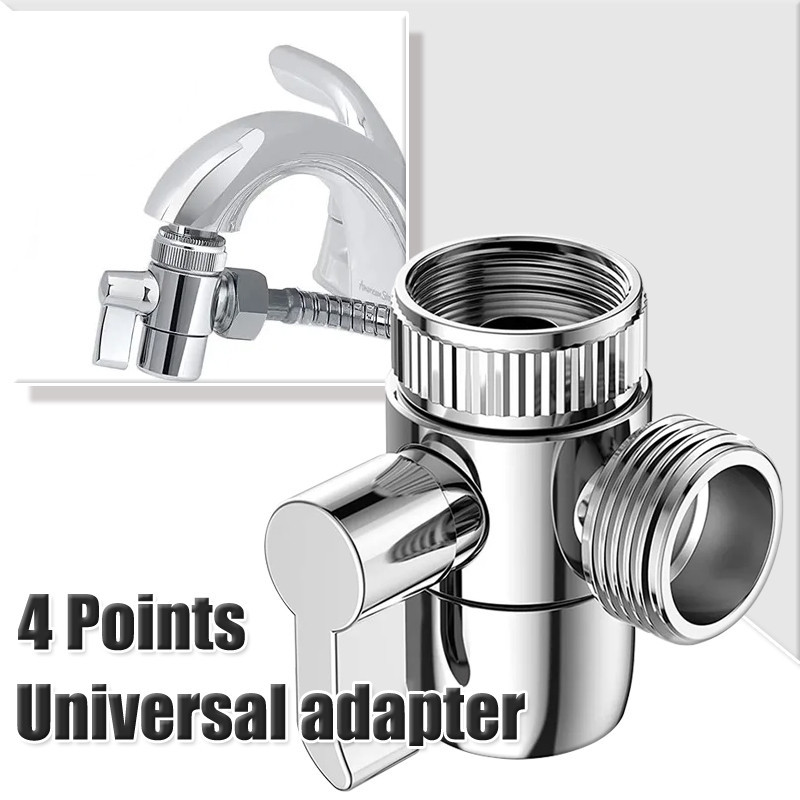 New Zinc Alloy Switch Faucet Adapter Kitchen Sink Splitter Diverter ...