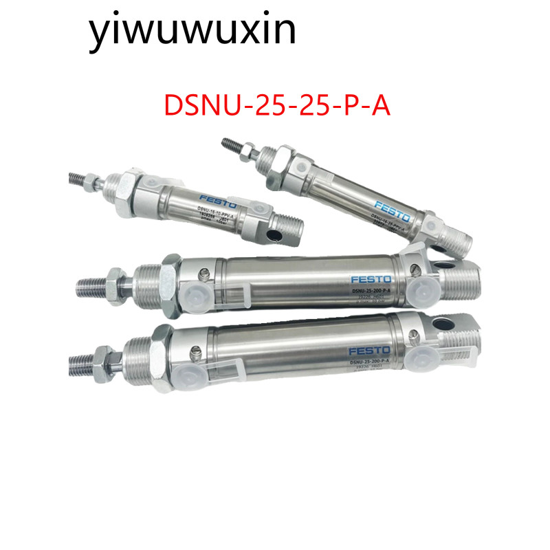 Festo FESTO Small Pneumatic Mini Cylinder DSNU-25-25 50 75 100 125 150 175 200 250 300-P-A ...