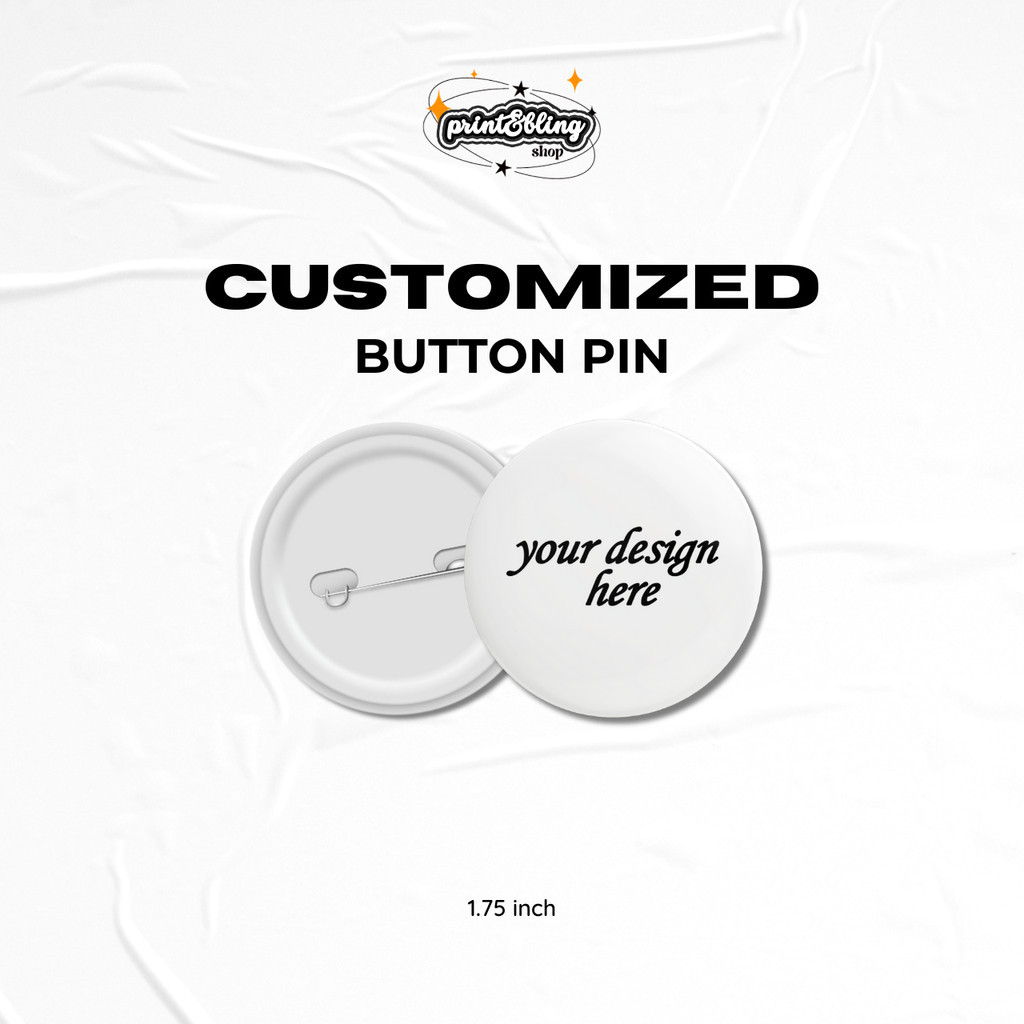 Customized Button Pin | Glossy | Shopee Philippines