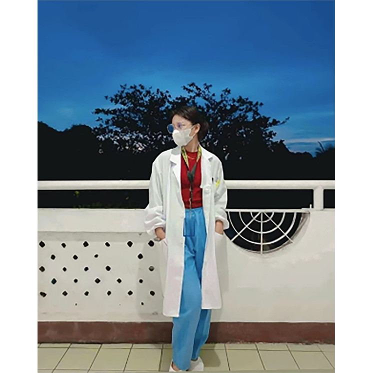 (COD)Lab Coat Long Sleeve Lab Coat White White Coat lab gown white ...