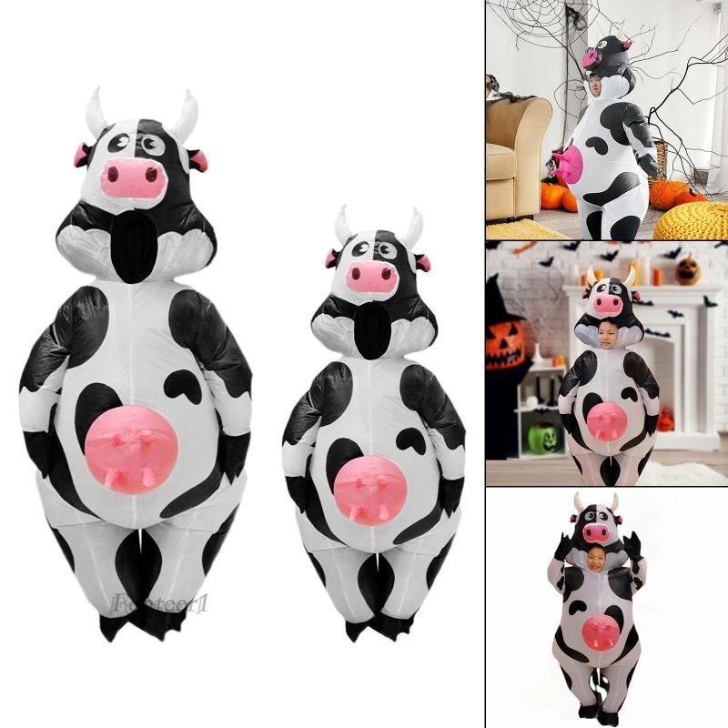 [Fenteer1] Inflatable Cow Costume Role Play Outfit Blow Costume Costume ...