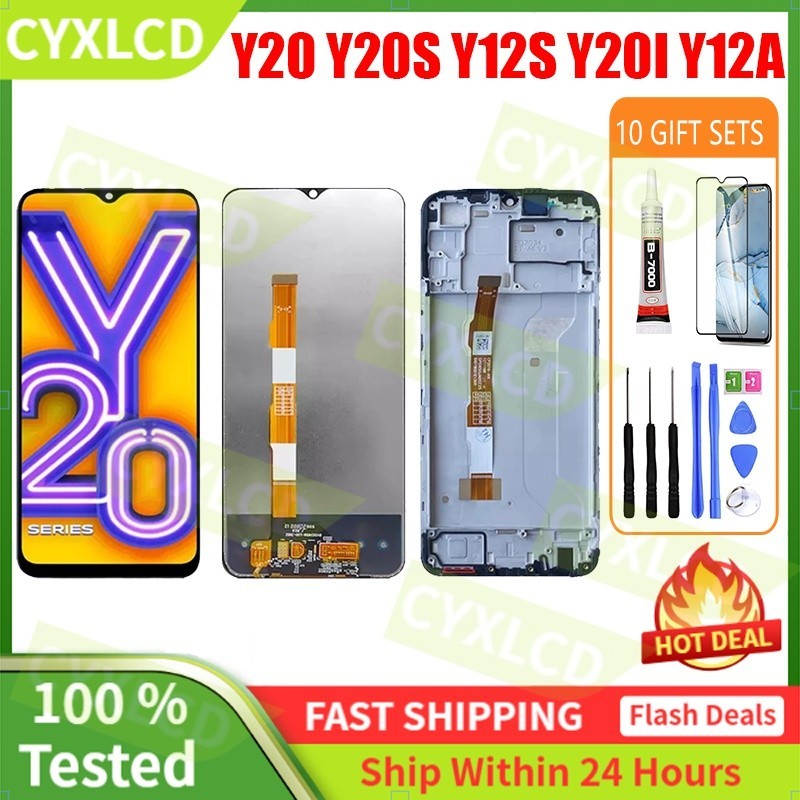 For vivo Y20 LCD Y20S Y20i/Y12S Y12A Y15S Y15A Y31S Y21 Y01 LCD Display ...