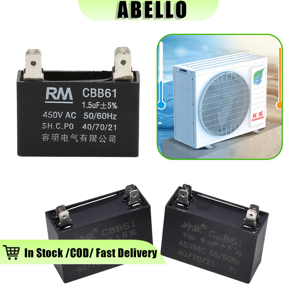 Aircon Capacitor Aircon Fan Capacitor 1.5/2.0/2.5 Uf Capacitor 450v ...