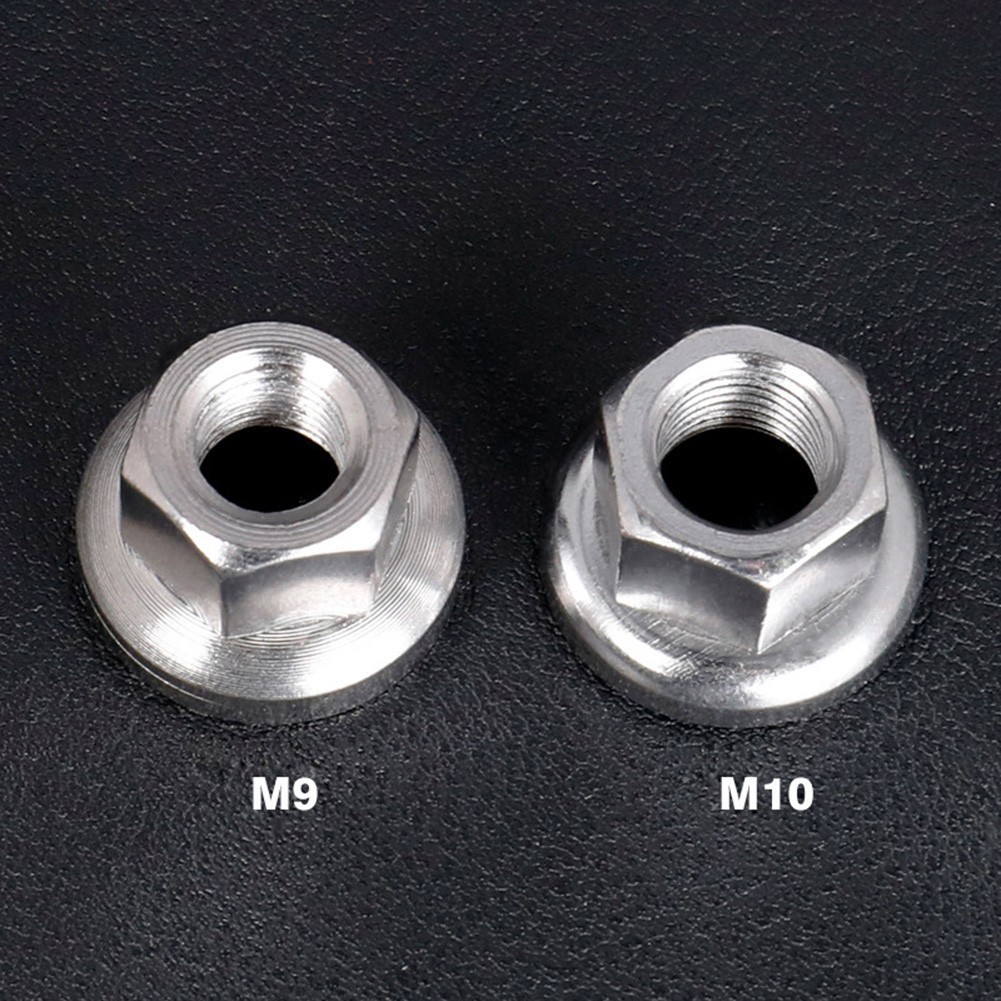 2PCS Stainless steel Bike / Cycle Wheel Axle TraFor CK Nuts Sizes M9 ...