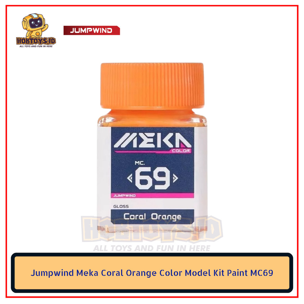 Jumpwind Meka Coral Orange Color Model Kit Paint MC69 | Shopee Philippines